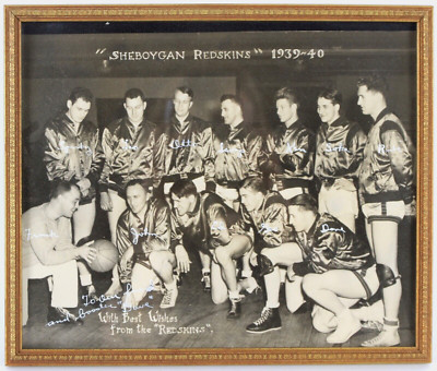 RARE! 1939-40 Sheboygan Redskins National Ball League Framed Premium ...