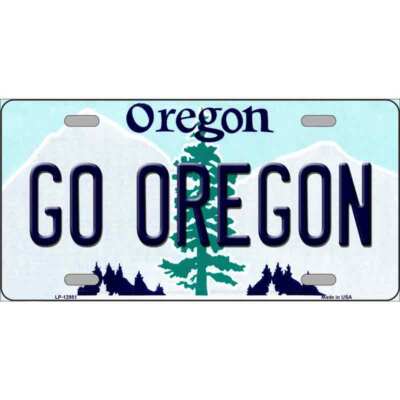 Go Oregon Novelty Metal License Plate Tag LP-12981 | eBay