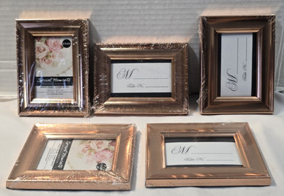 10 Rose Copper Color Picture Frame 2.5X3.5 photo /table No. Vertical ...