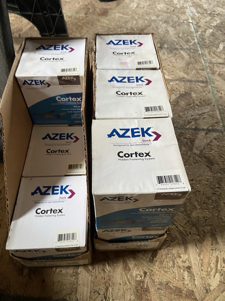 AZEK Cortex Deck Screws 224 Count. 100 Linear Ft. 300 Walnut Grove ...