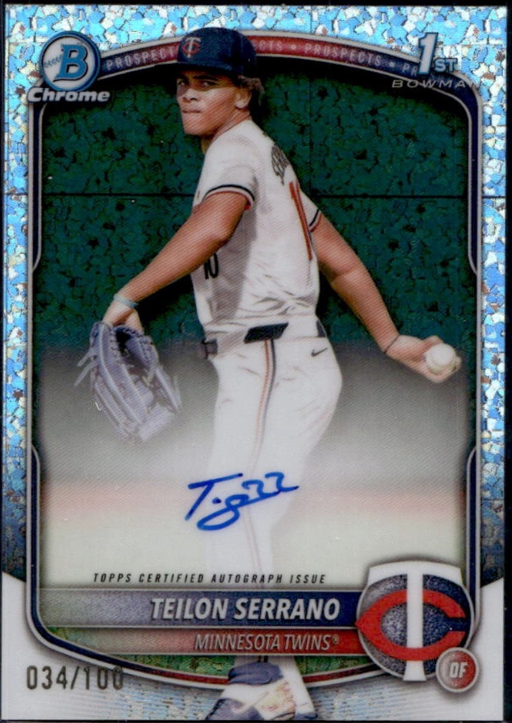 2025 Bowman Chrome - Prospect Autographs Teilon Serrano, Teilon Serrano ...