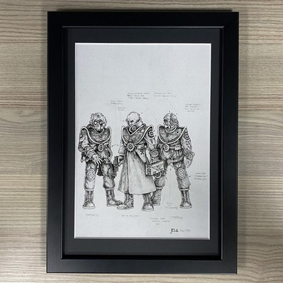 IMPERIAL PRINCEPS FRAMED ART JES GOODWIN TITAN CREW CONCEPT WARHAMMER ...