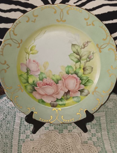 Vintage Hand Painted Porcelain Plate Signed | eBay