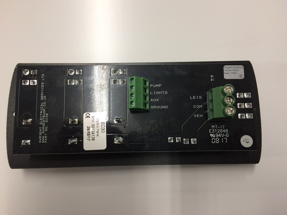 Sargent EC30 12v Control Panel With Battery Level Caravan/Motorhome ...