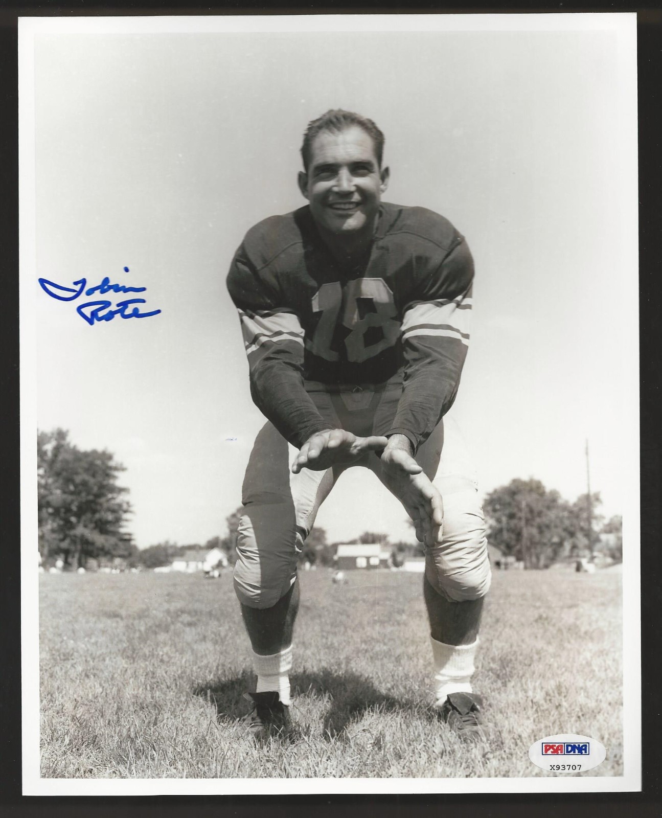 Tobin Rote Packers Signed Auto 8x10 Photo PSA/DNA Certified Autograph ...