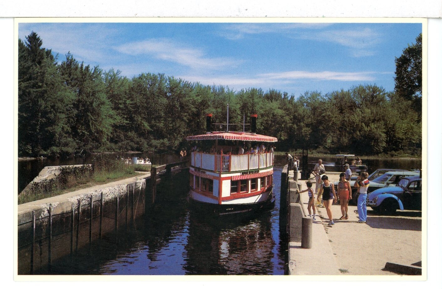 Original SONGO RIVER QUEEN Paddleboat 1970's Naples, Maine Postcard | eBay