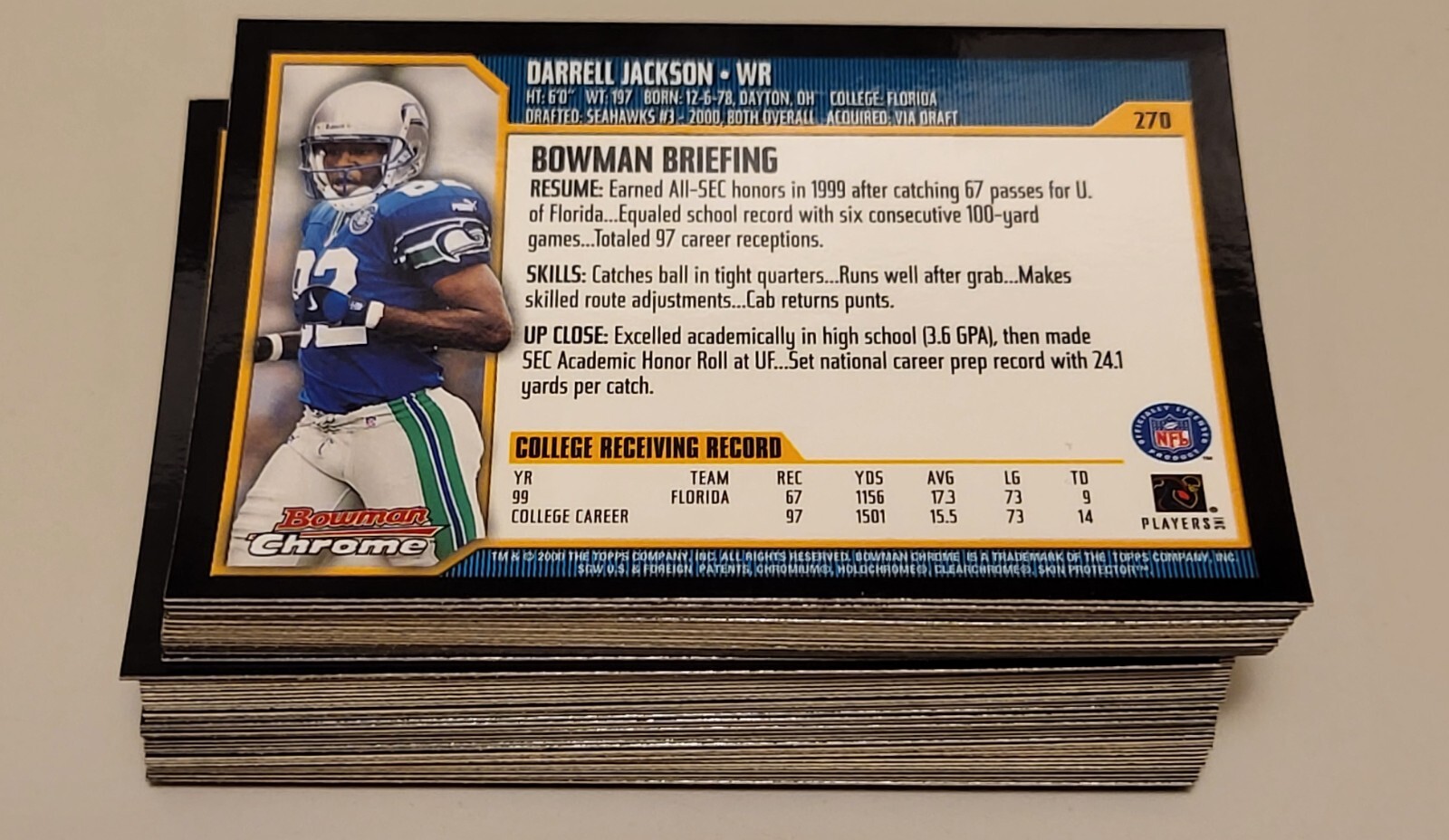 HUGE (45+) RC Card Lot 2000 BOWMAN CHROME FOOTBALL ALL Rookie NO DUPS ...