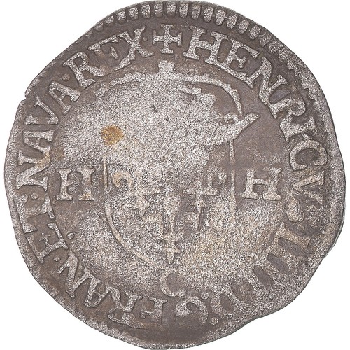 [#1170708] Coin, France, Henri IV, Douzain aux deux H, 1593, Saint Lô ...