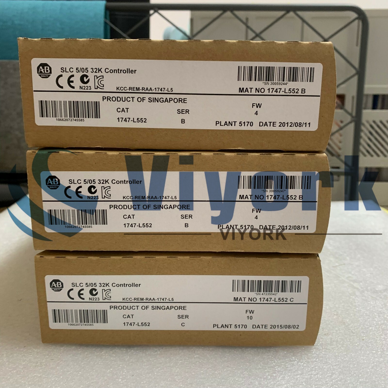 ALLEN BRADLEY 1747-L552 CPU MODULE 32 K USER MEMORY SLC-5/05 CONTROLLER ...