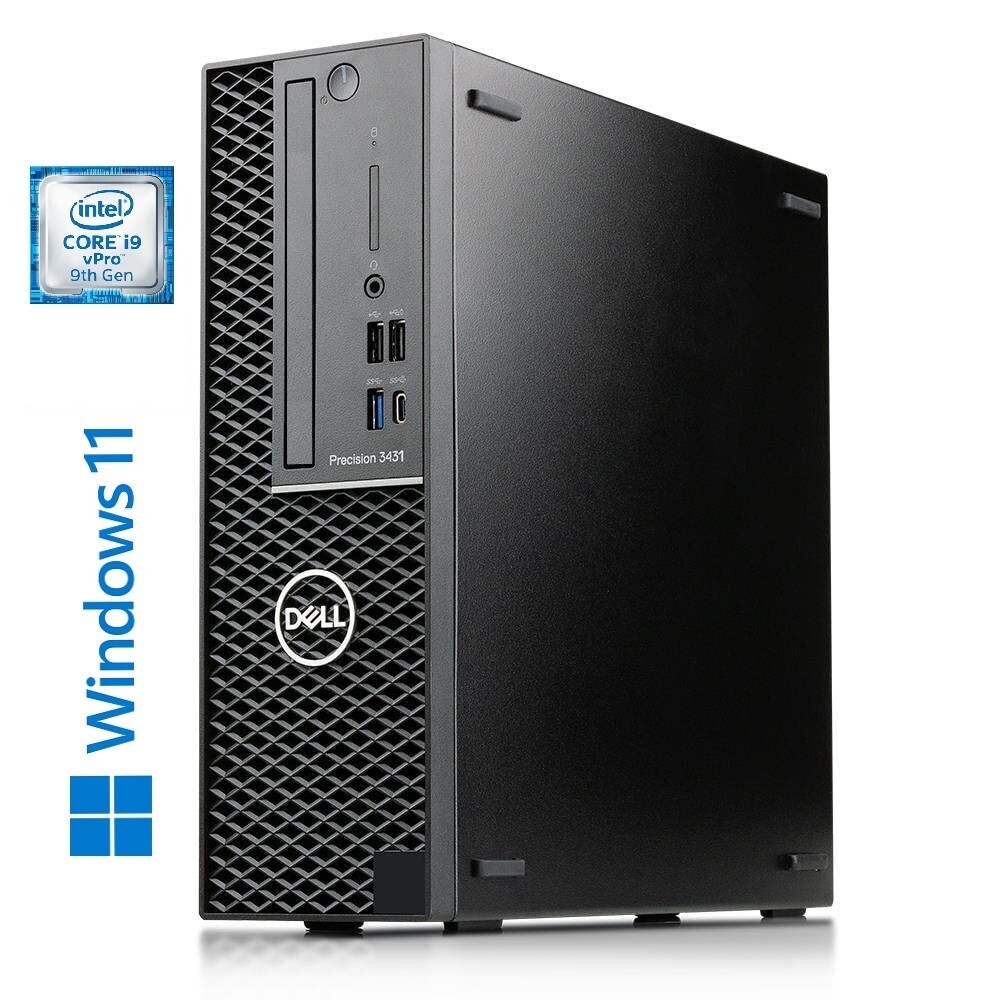 DELL PRECISION 3431 i9 9900 8 CORE 32GB 1TB SSD, WIFI, WIN 11 PRO SFF ...