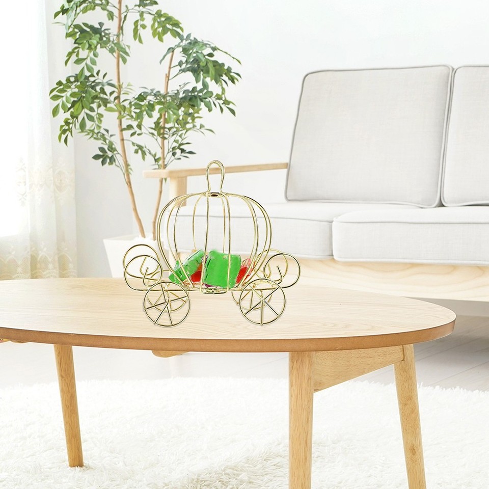 3 Pcs Halloween Pumpkin Box Mini Carriage Treat Boxes Decorative Candy ...