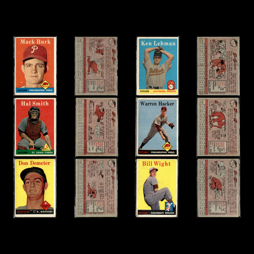 1958 Topps Lot 49 Vintage Baseball Cards Mack Burk VGEX+ MLB Set ...
