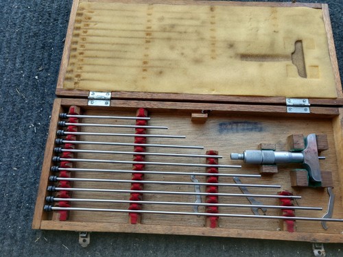 Mitutoyo Depth Micrometer Set 0” - 12” Depth Mic With All Anvils And ...