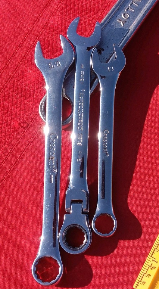 32 Mixed Brnd Wrench Lot Open Closed Box End Wrenches Metric SAE ...