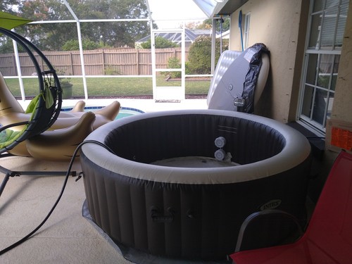 Intex 28407VM Pure Spa Portable Inflatable Massage Heated Hot Tub for 6 ...