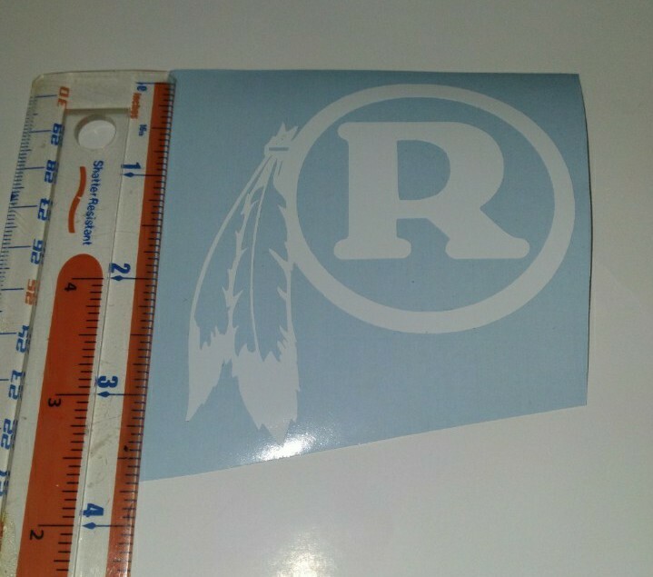 Washington Redskins decals Washington Football Team 2X White Vinyl 3.5 ...