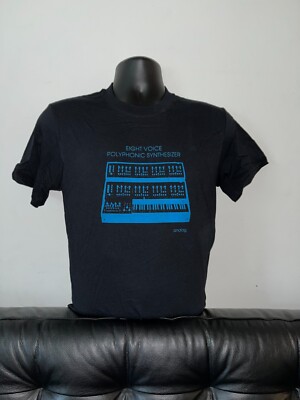 OBERHEIM 8 VOICE POLYPHONIC SYNTHESIZER T SHIRT moog polymoog prophet ...