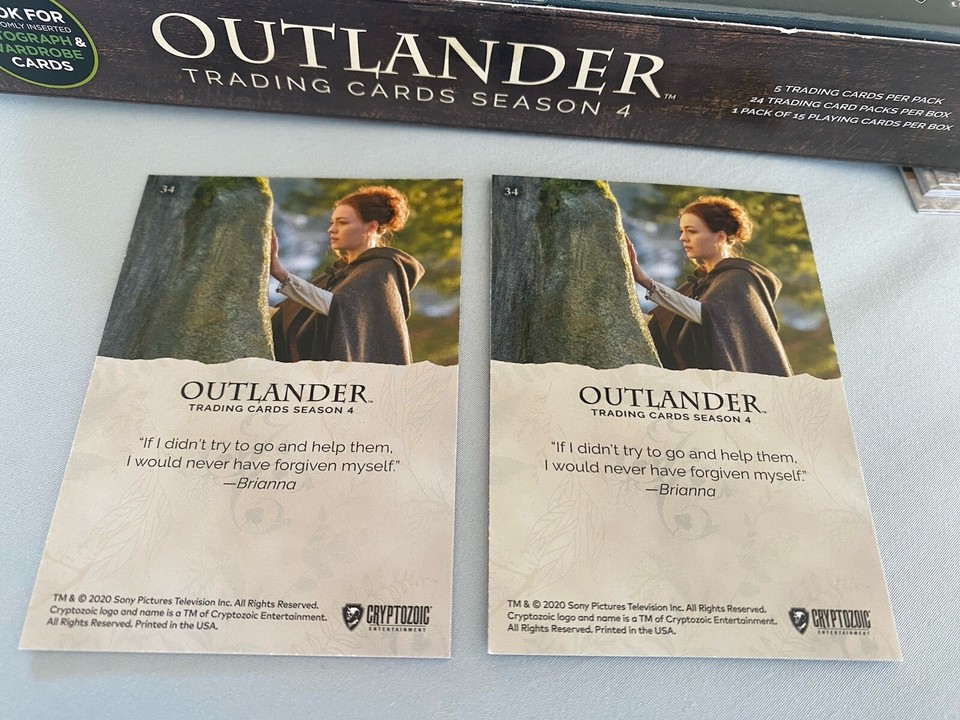 Outlander Season 4 Trading Cards CANVAS Parallel Base Set Card 34 | eBay