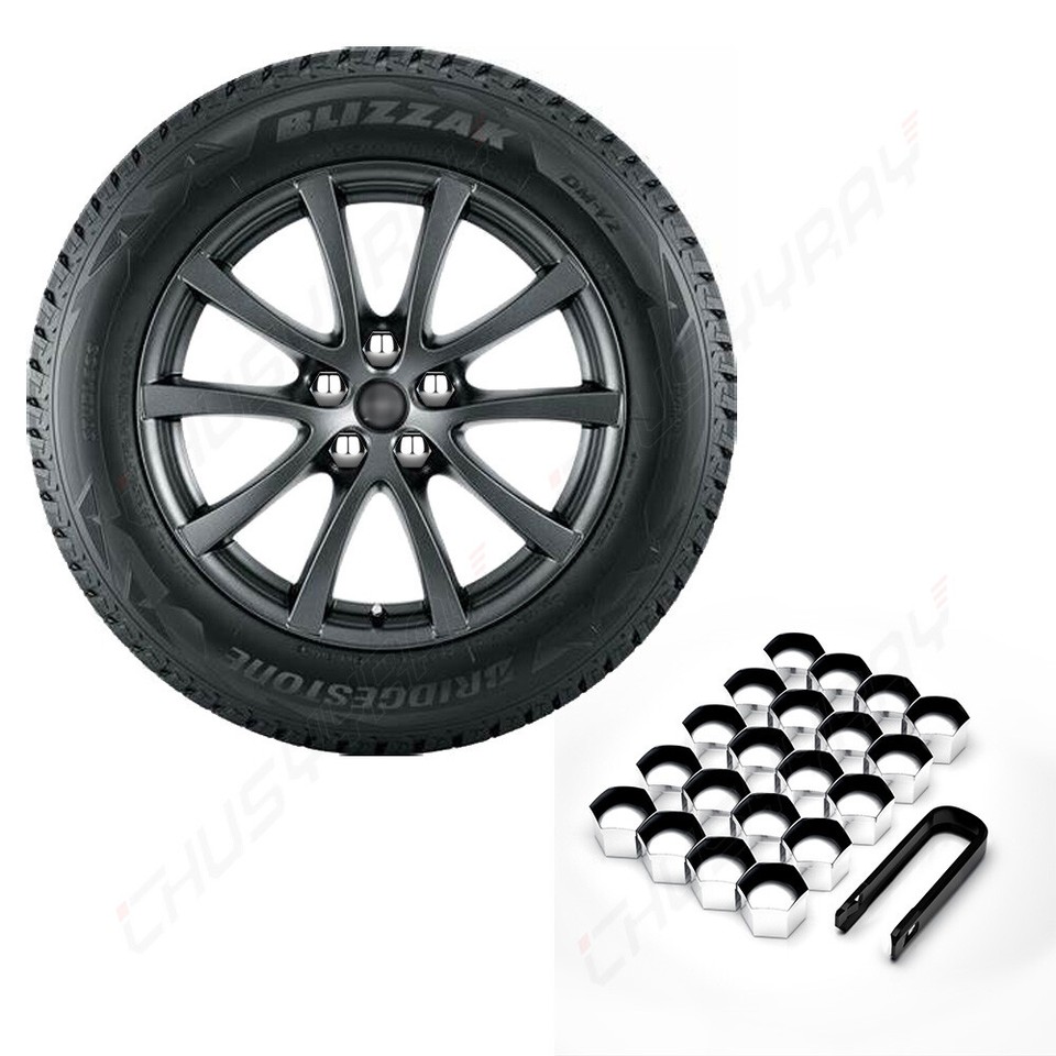 20X 21MM Car Auto Wheel Nut Lug Cover Hub Screw Caps Bolt Rims Tire ...