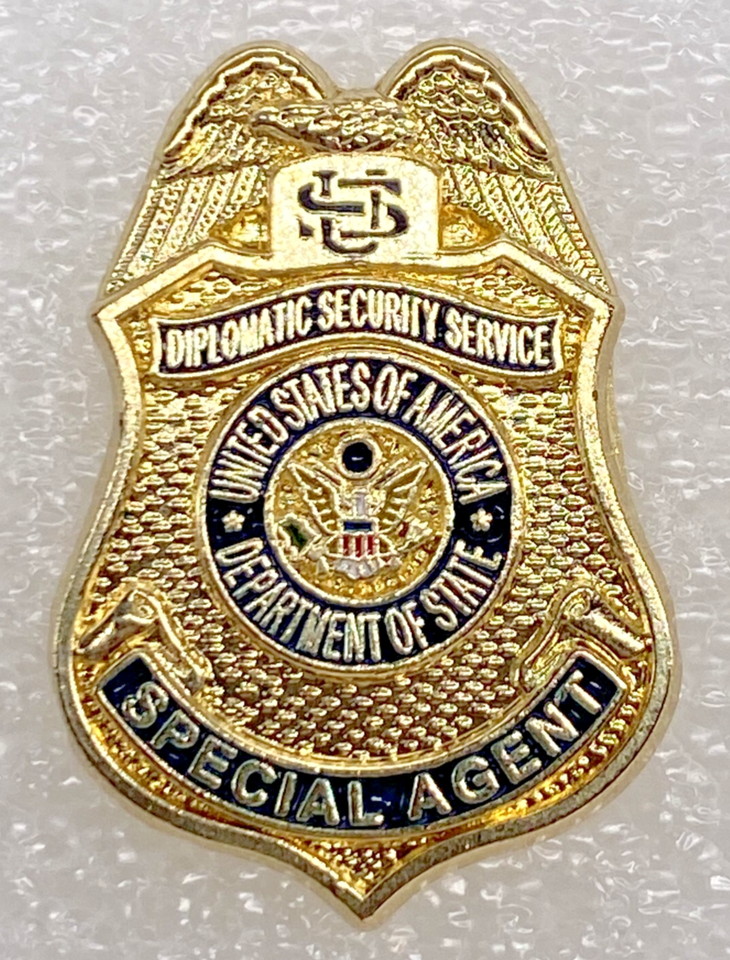Diplomatic Security Service DSS Special Agent Badge Shield Lapel Pin ...