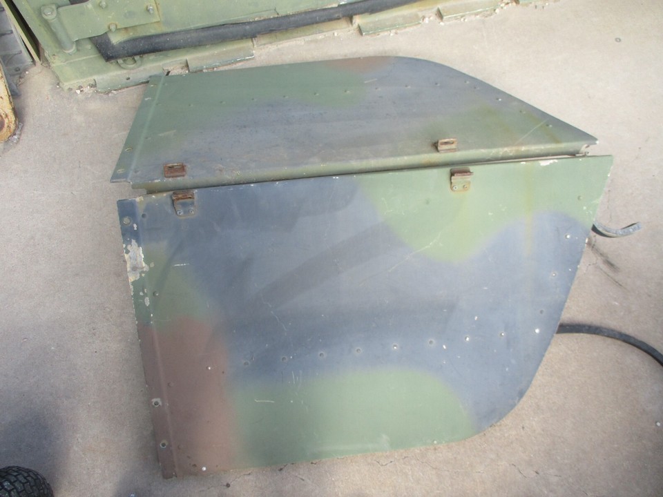 2 Used Right & Left Rear Half Door Blanks for 2-Man Pickup HMMWV M998 ...