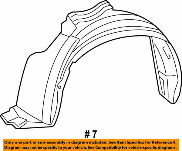 53875-42062 Toyota Liner, front fender, rh 5387542062, New Genuine OEM ...