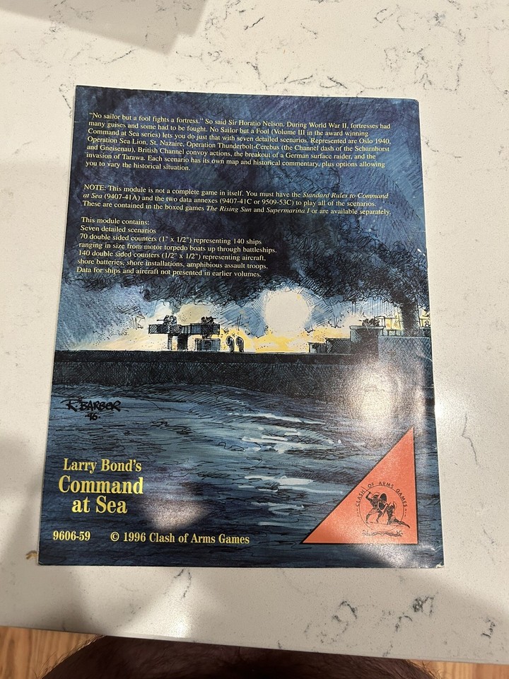 Clash of Arms Command at Sea Volume #3 - No Sailor But A Fool Bag SW ...