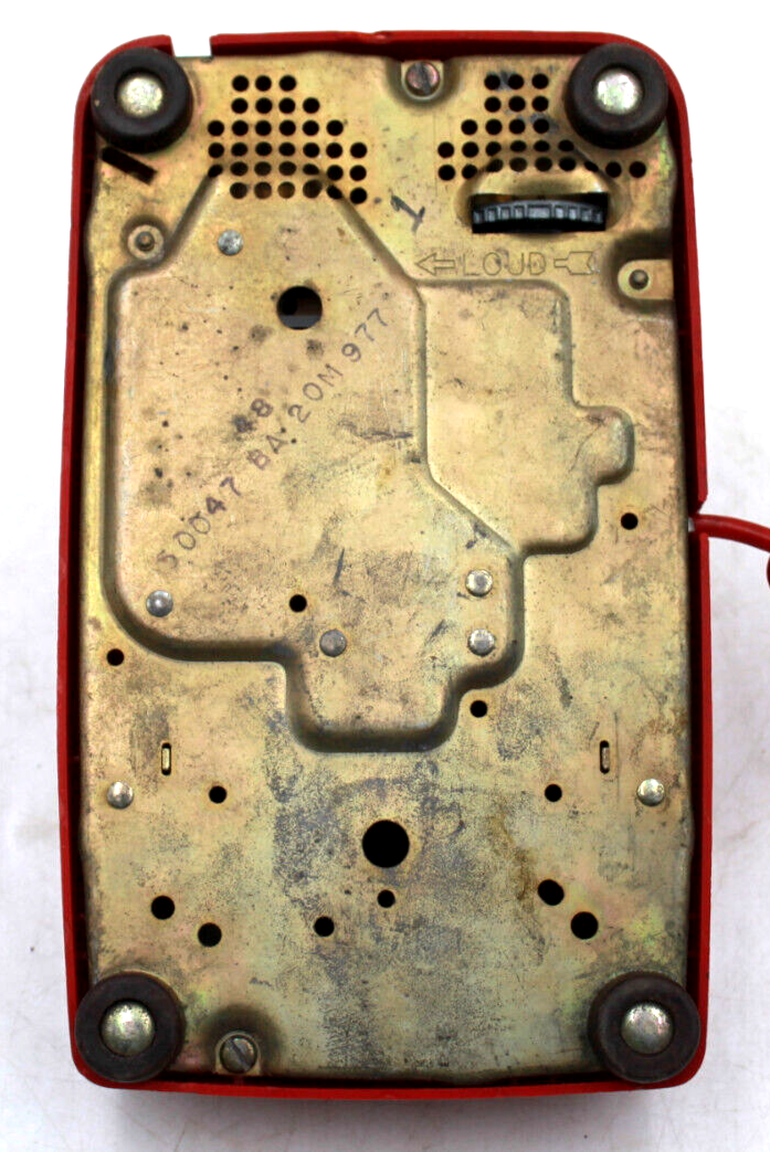 1970s Era ITT International Telephone & Telegraph Red Dial Desk Top ...