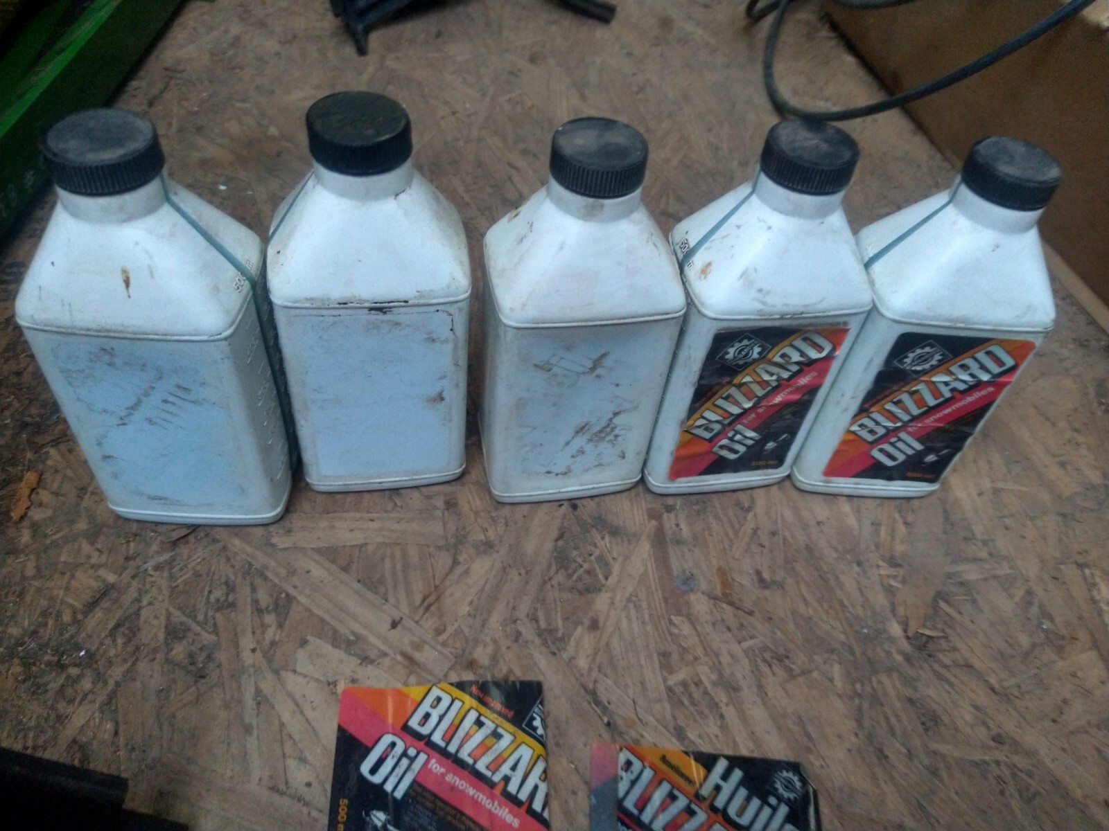 Vintage 1981 Ski Doo Blizzard Oil 500 ml For Snowmobile Bombardier SET ...