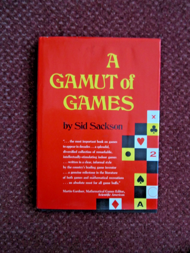 A Gamut of Games by Sid Sackson 1969, Hardcover,DJ) | eBay