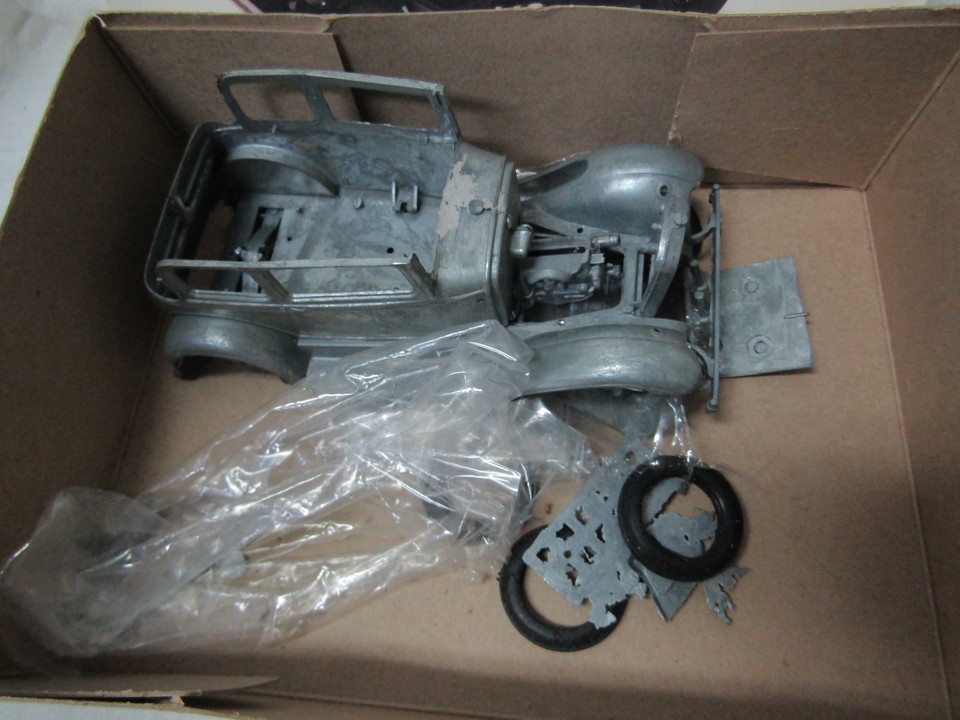 VINTAGE SCALE MODELS METAL MODEL KIT CAR AUTO KITBASH PARTS FORD A ...