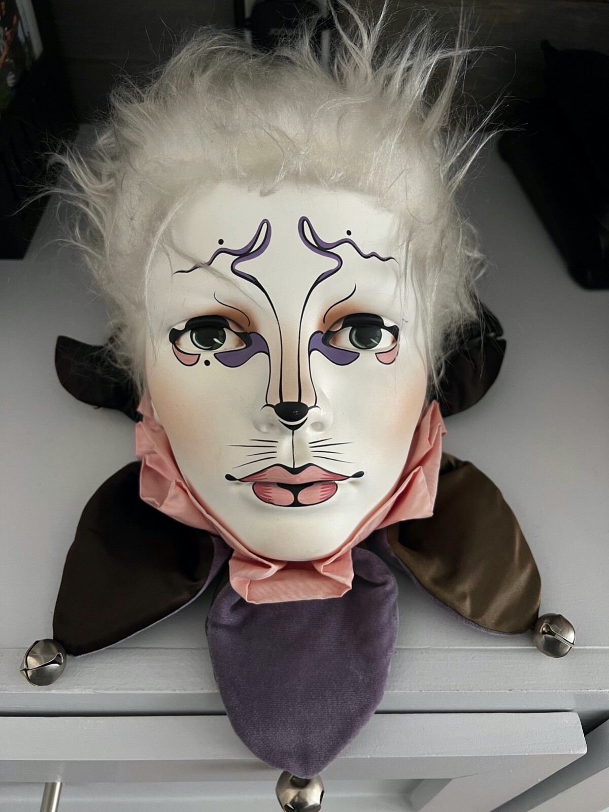 Rare Collectible Ceramic Cat Mask by the artist Dyan Nelson | eBay