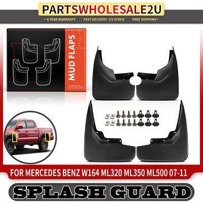 Splash Guards Mud Flaps 4pcs for Mercedes-Benz W164 ML320 ML350 ML500 ...