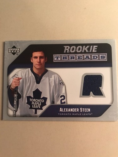2005-06 Upper Deck ALEXANDER STEEN Rookie Threads Jersey Card # RT-ST ...