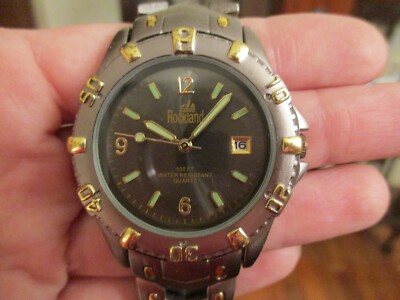 Men's Stainless Steel Water Resistant Rockland Watch with Date ...