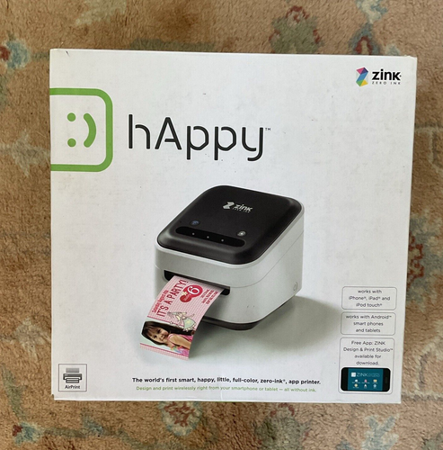Wireless Zink Happy Smart App Printer Zero Ink Technology iPhone ...