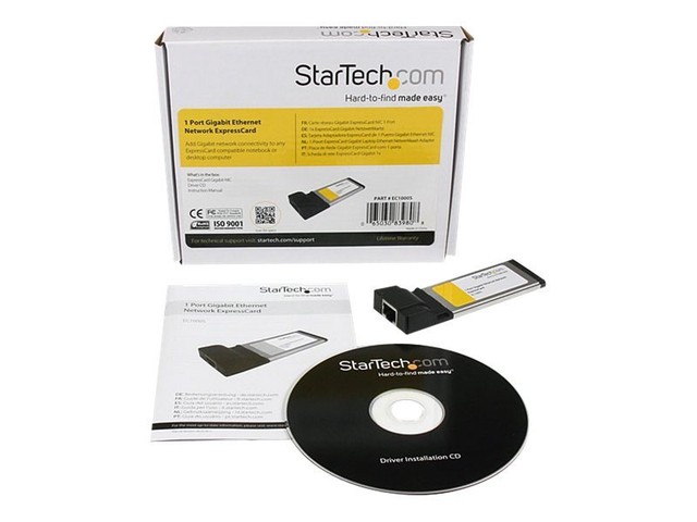 StarTech 1 Port Gigabit Ethernet Network ExpressCard EC1000S for sale ...