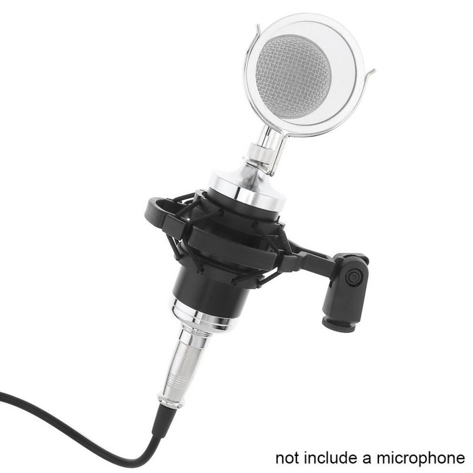 Plastic Microphone Shock Mount Condenser Mic Stand Holder Studio ...