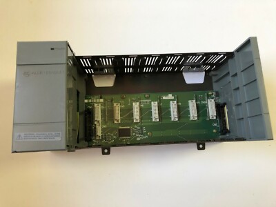 ALLEN BRADLEY SLC 500 7 SLOT RACK 1746-A7 SER A WITH SLC POWER SUPPLY ...