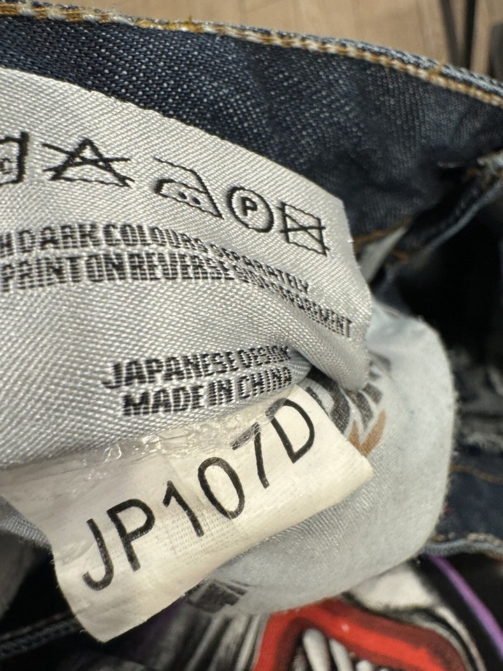 Japrag Jeans Mens 36x34 Blue Okishana Samoki Japanese Denim Bleached ...