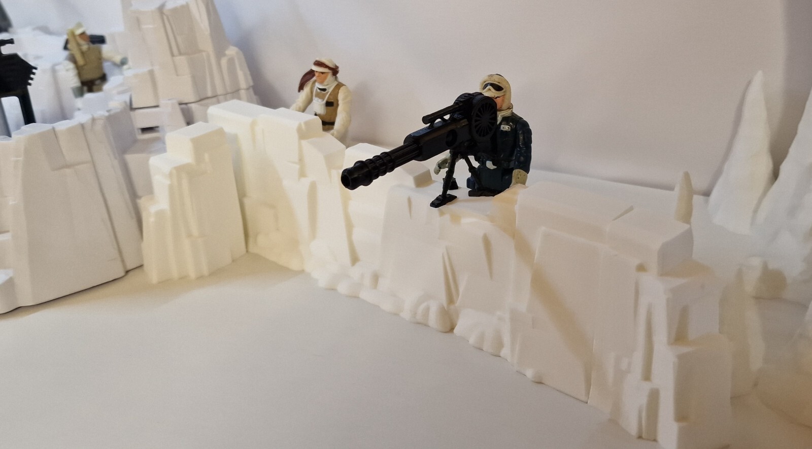 scene setting for STAR WARS Hoth attack echo base rebel walkway defence wall esb | eBay UK