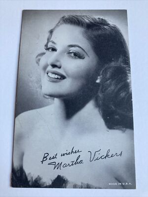 MARTHA VICKERS vintage Mutoscope Hollywood actress autograph pinup ...