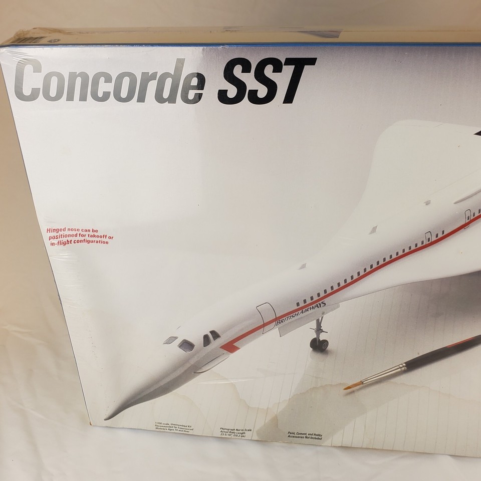 Testors Concorde SST Aircraft 1/100 Scale Plastic Model Kit | eBay