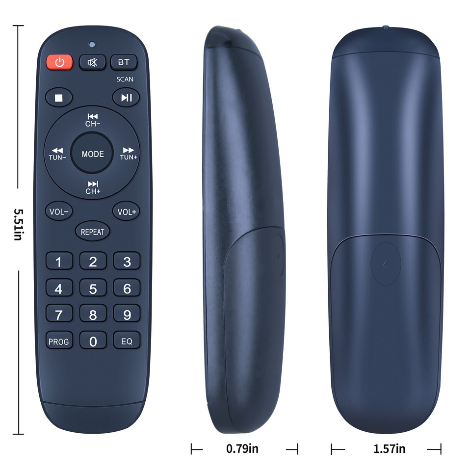 Remote Control For LONPOO LP-886 Compact Stereo Shelf System Bluetooth ...