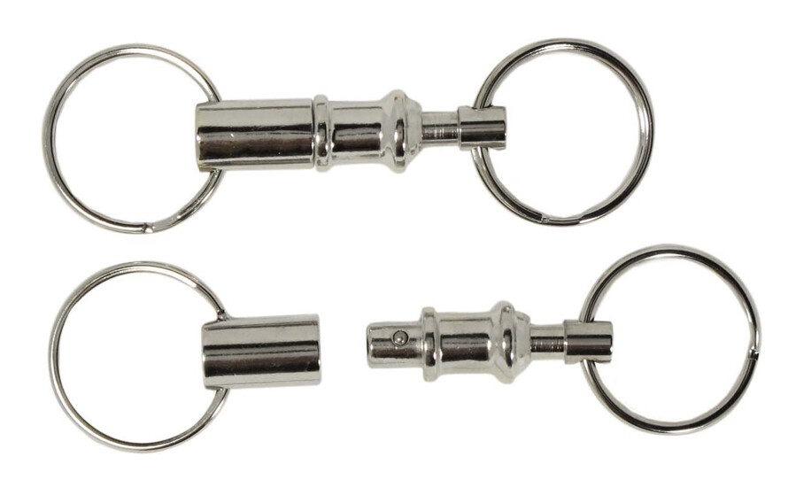 2pc Detachable Pull Apart Key Rings Quick Release Split Key Chains ...