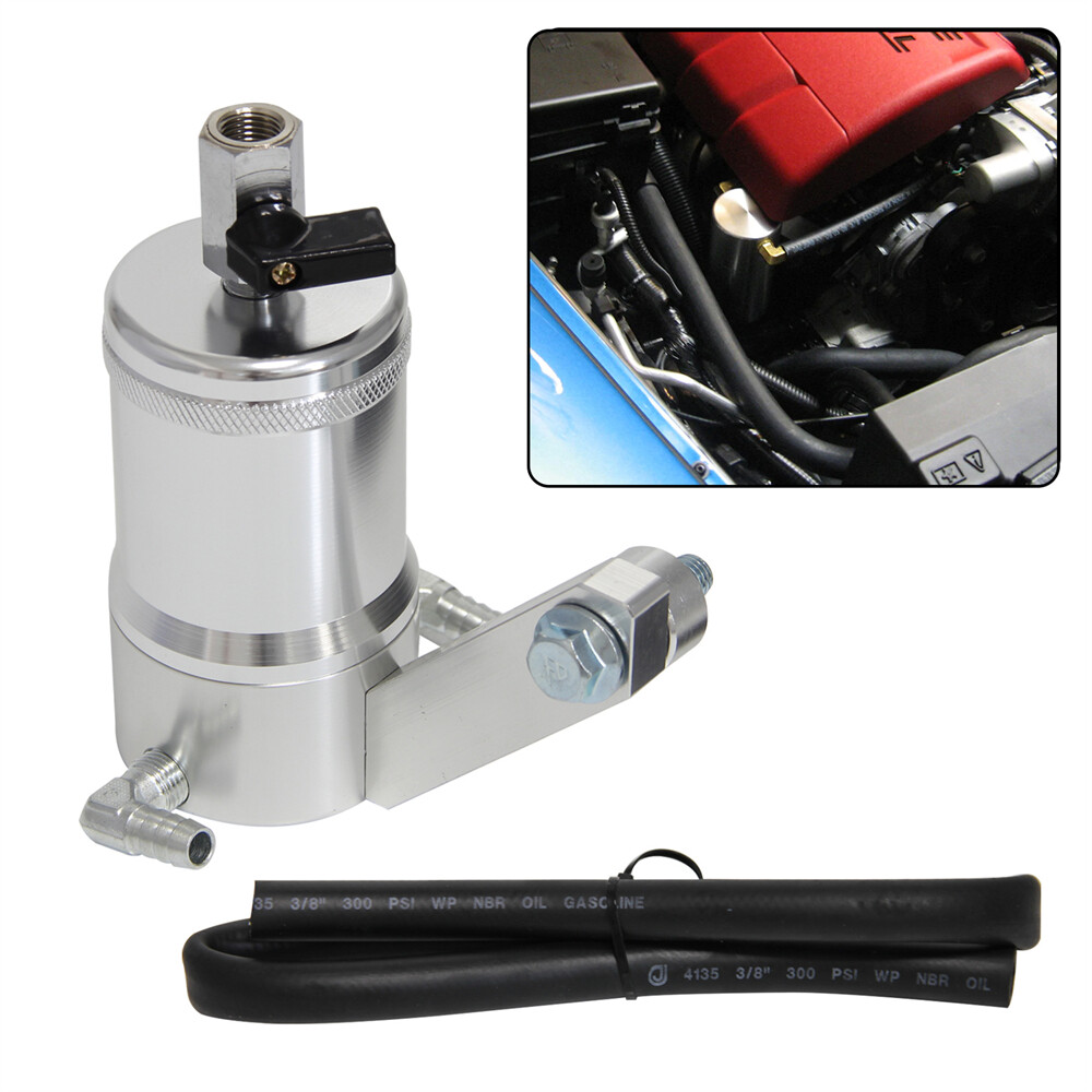 Aluminum Billet Oil Catch Can Tank For 05-12 Chevy Corvette LS2 LS3 LS7 ...