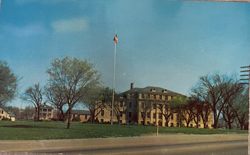 Old Kansas Postcard - Fort Riley - Post Headquarters | eBay
