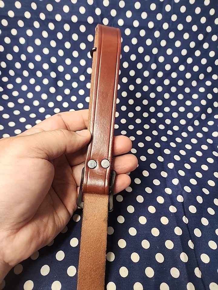 VINTAGE MARLIN FIREARMS LEATHER RIFLE SLING BUCKLE SLING W SWIVELS | eBay