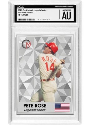 2023 Celebrity Mint Pete Rose Pure Silver Trading Coin w/ Cosmos Mint ...