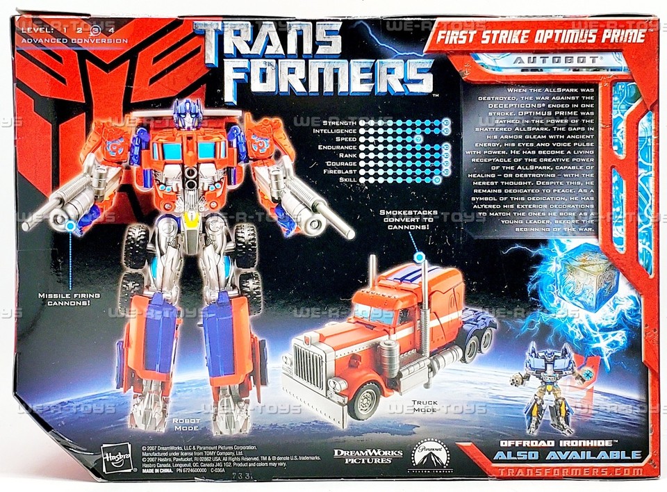Transformers Voyager First Strike Optimus Prime Action Figure 2007 ...
